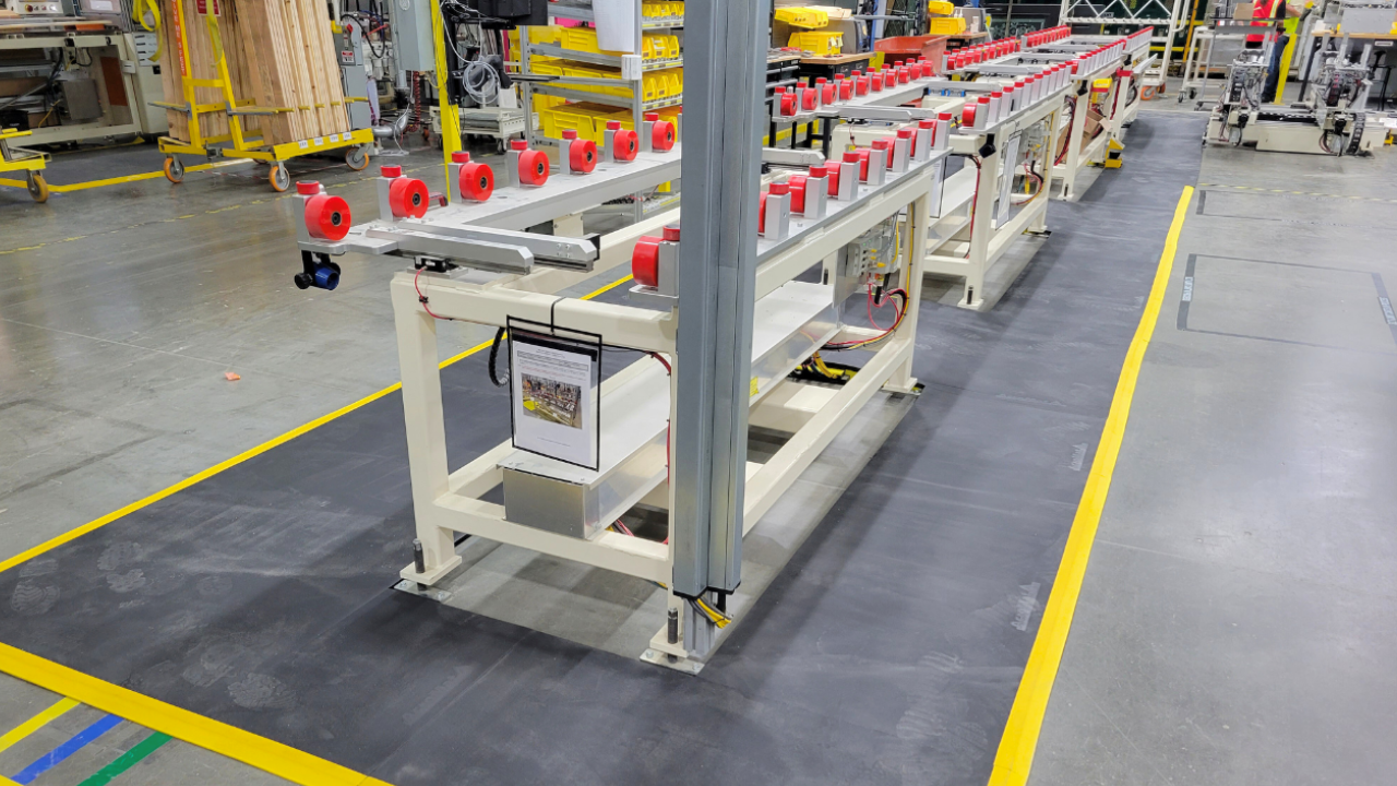 100-1 Series Anti-Fatigue Mat, 2' Wide, Yellow Border | AcroMat